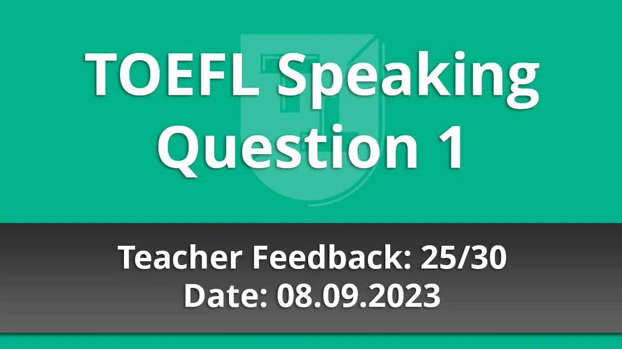 Practice Questions for the TOEFL® Speaking - TST Prep